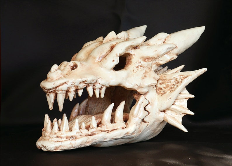 ORIGINAL Dragon Head Sculpture Large Dragon Skull Decor | Etsy
