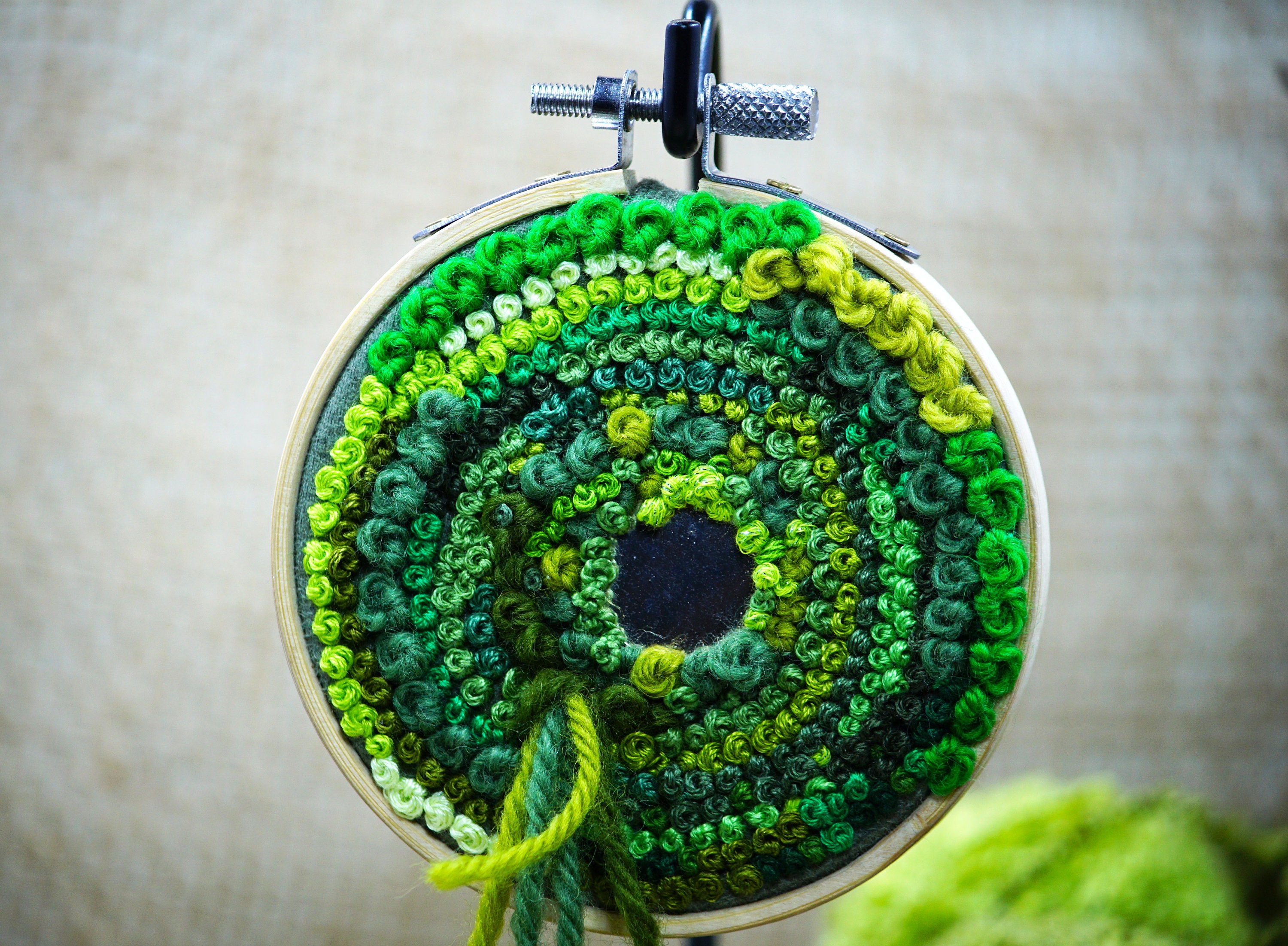 MOSSY REFLECTION POOL Moss Embroidery Moss Fiber Art Moss - Etsy