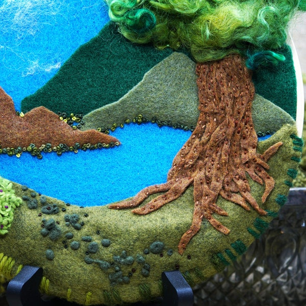 Felt Landscape - Etsy
