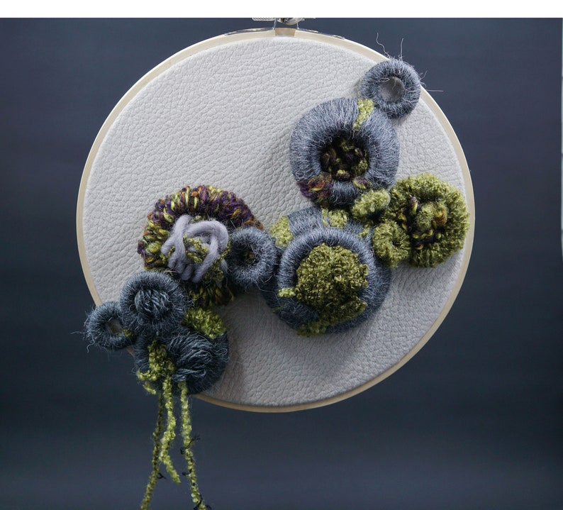 MOSSY RIVER ROCKS I Original 3D Textile Art Fiber Art Display - Etsy