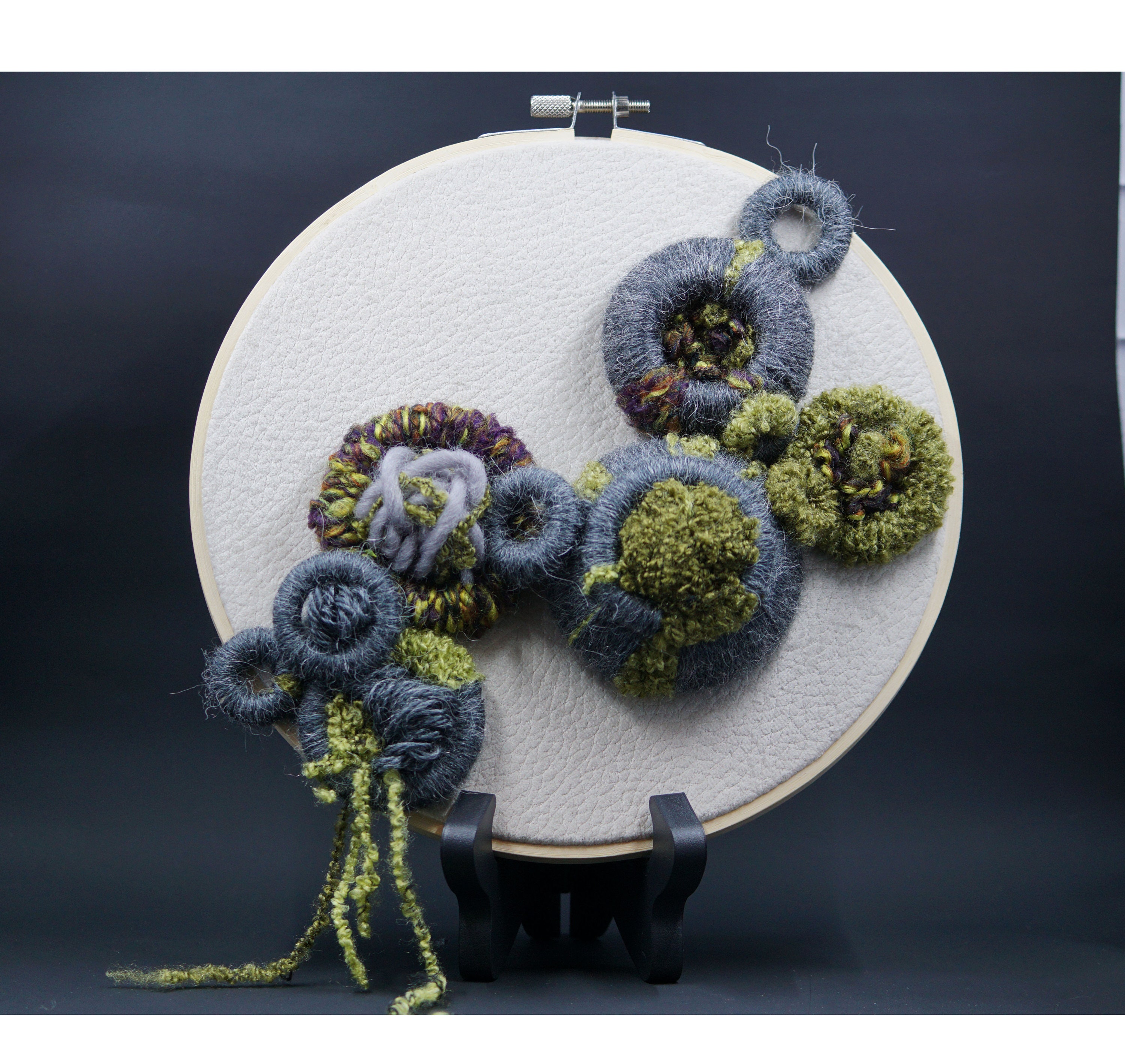 MOSSY RIVER ROCKS I Original 3D Textile Art Fiber Art Display - Etsy