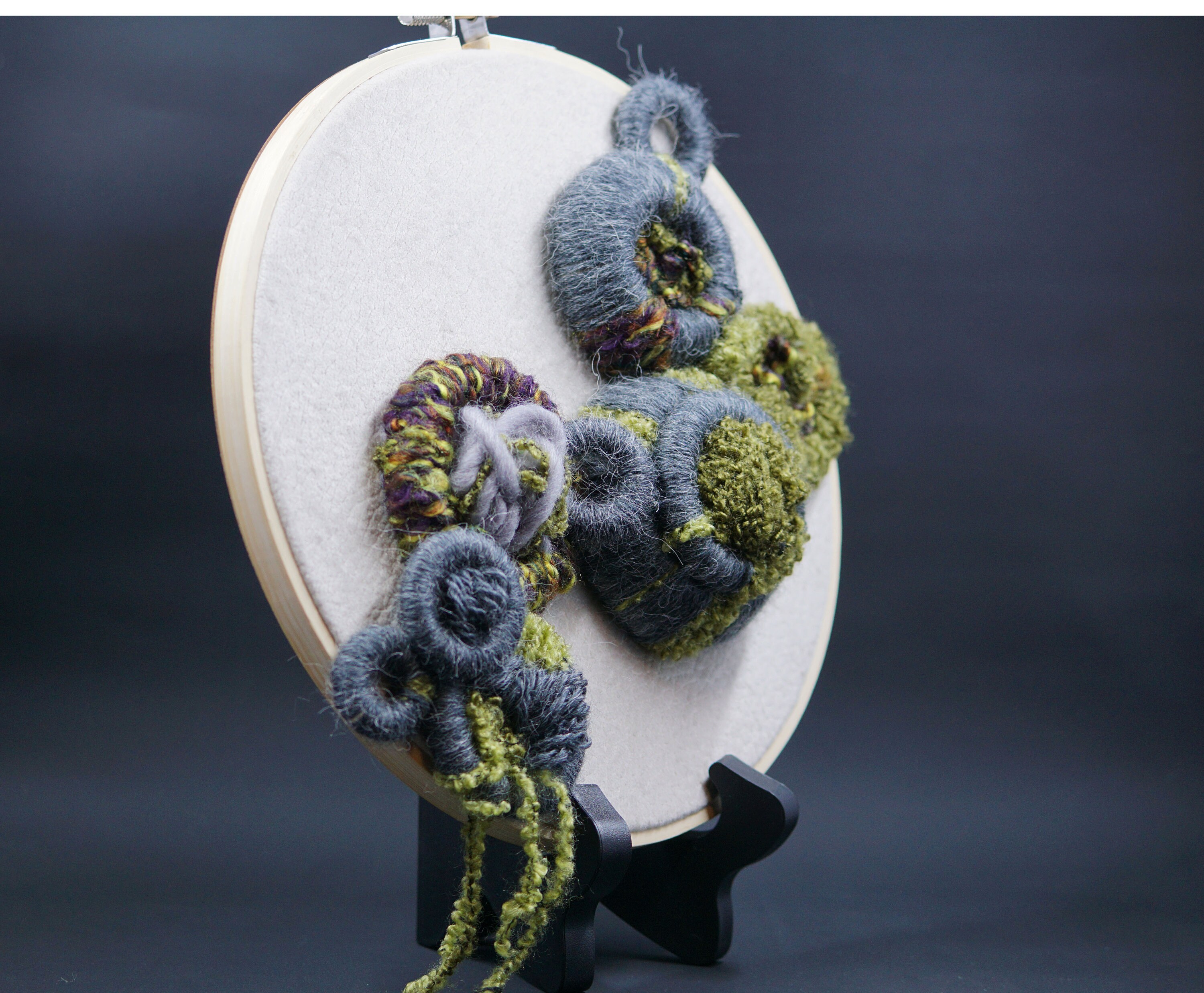 MOSSY RIVER ROCKS I Original 3D Textile Art Fiber Art Display - Etsy