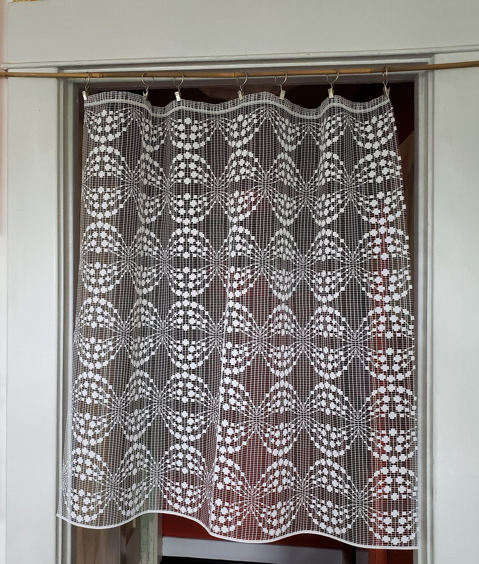 Window Curtain/treatment With 7 Clips (10-15) - Etsy