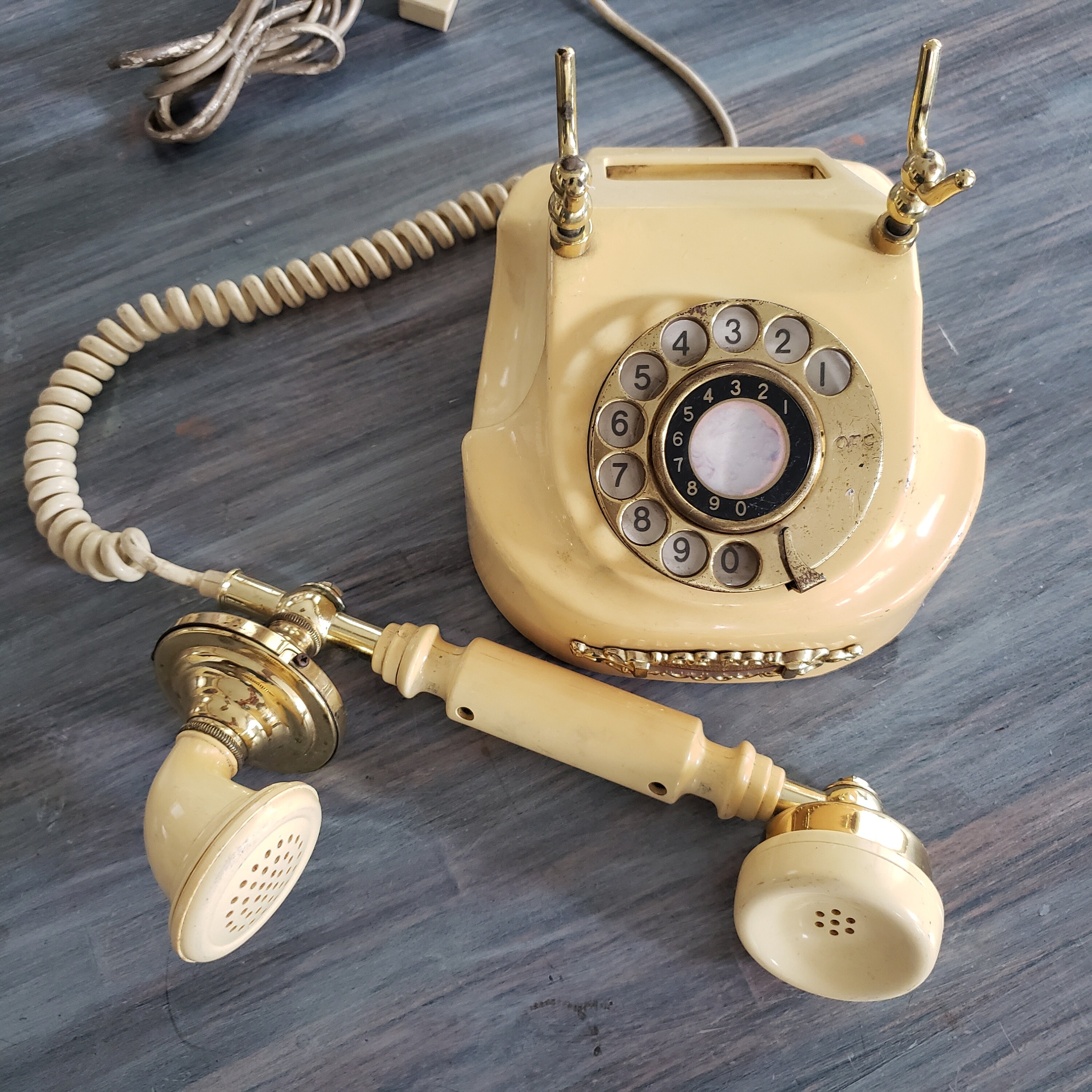 Vintage Rotary Telephone_1980's_spin Dial_french Stype (90-9) - Etsy