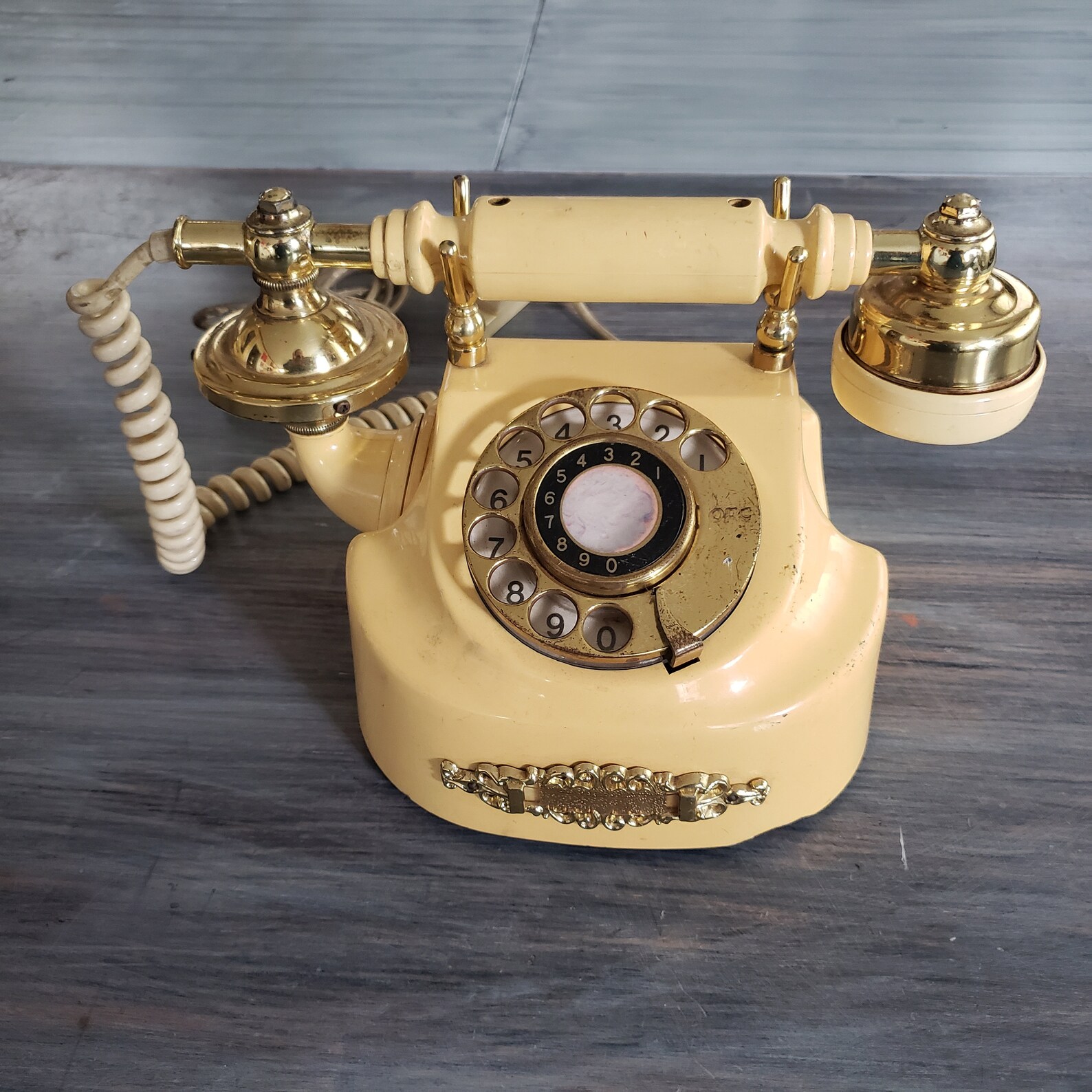 Vintage Rotary Telephone_1980's_spin Dial_french Stype (90-9) - Etsy