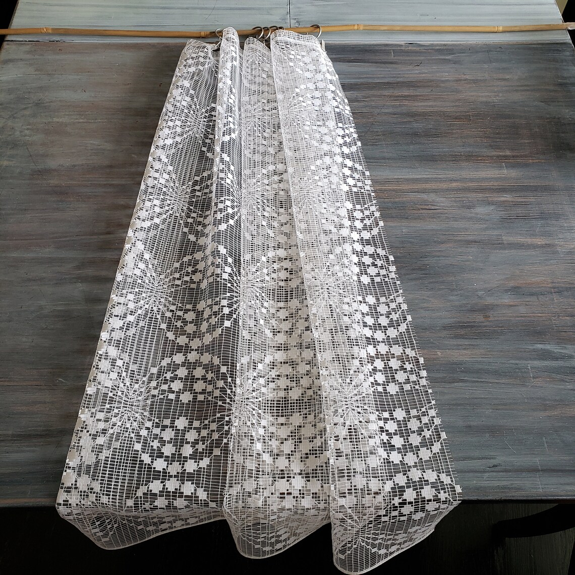 Window Curtain/treatment With 7 Clips 10-15 - Etsy