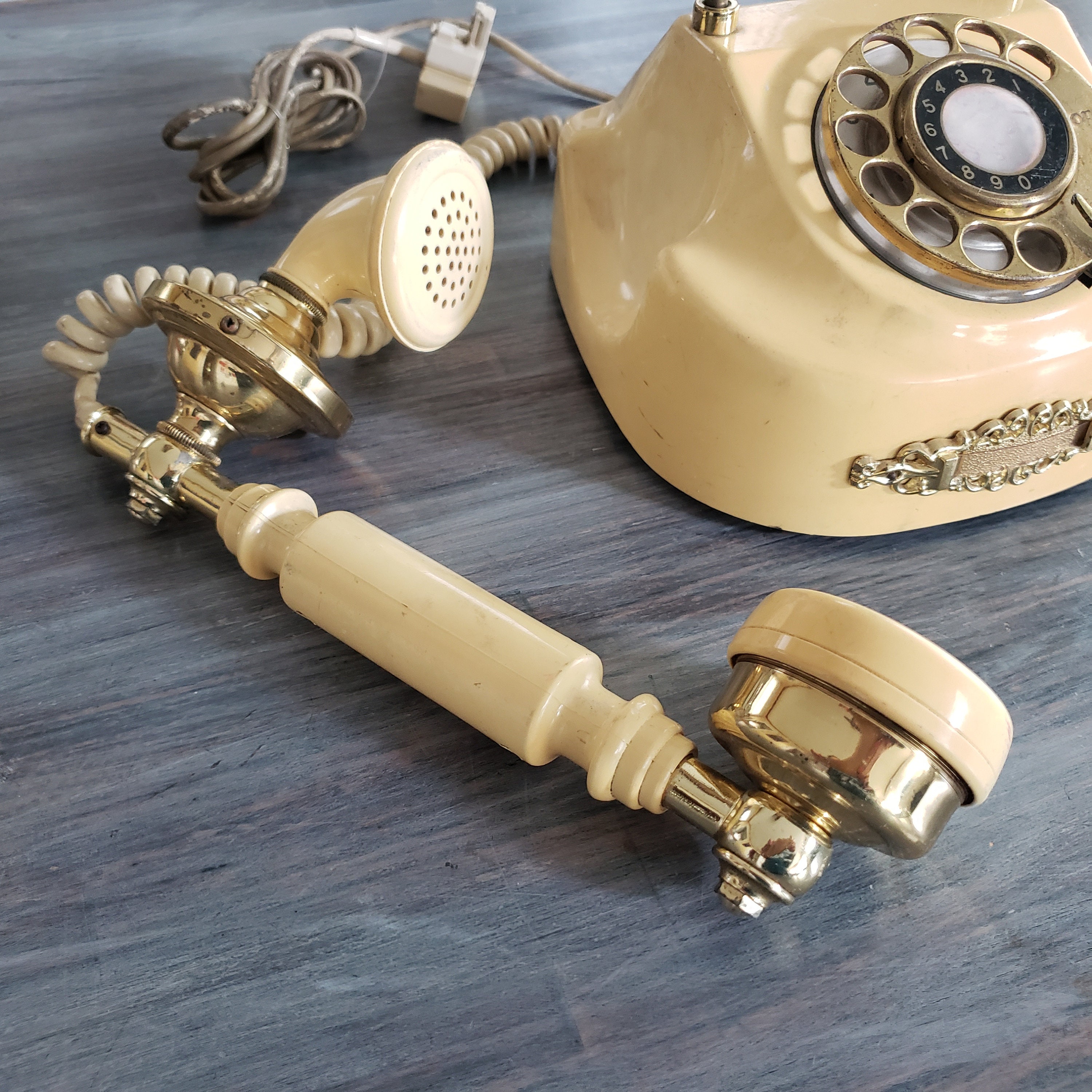 Vintage Rotary Telephone_1980's_spin Dial_french Stype (90-9) - Etsy