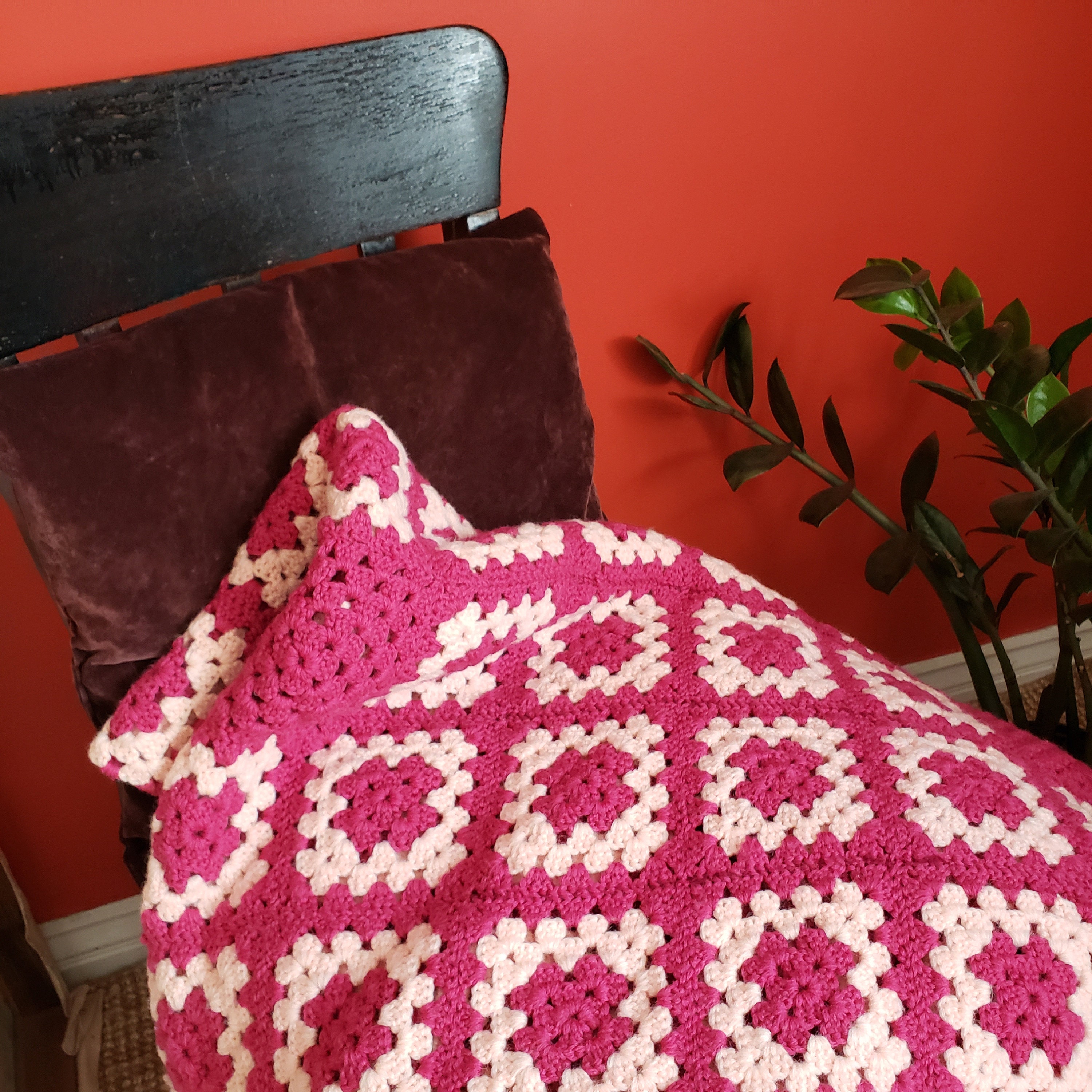 Handmade Afghan Blanket_vintage_in New Condition. 40-9 - Etsy