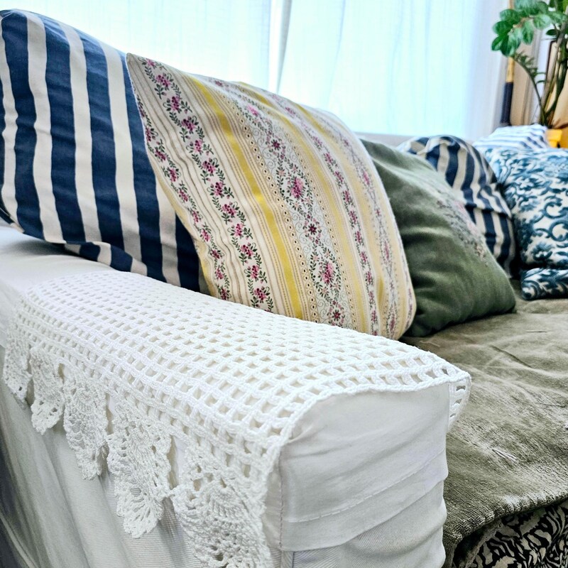 Crochet Sofa Cover - Etsy