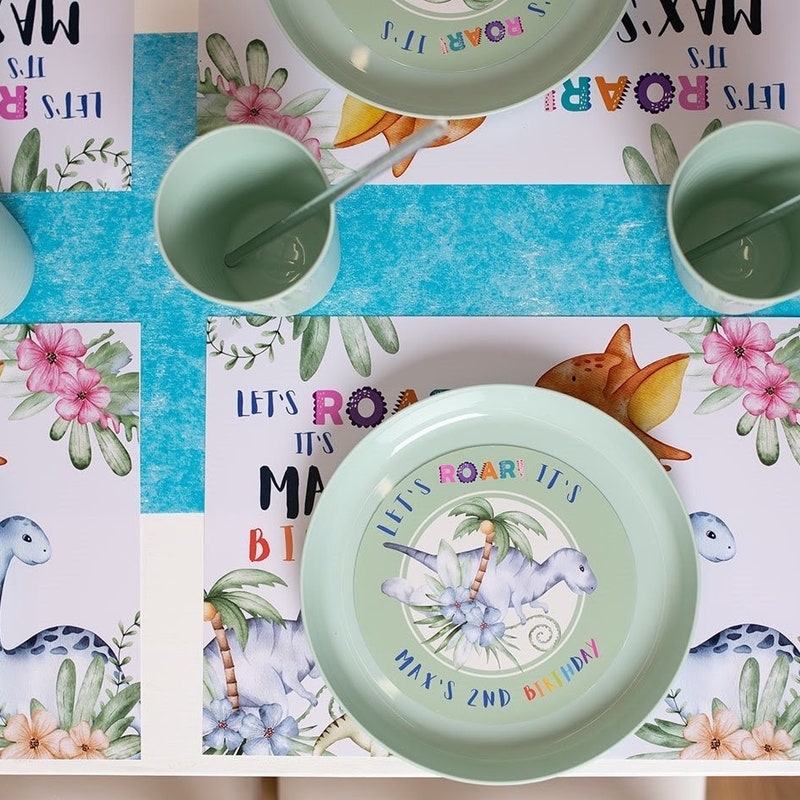 Dinosaur Plate Design - Etsy UK