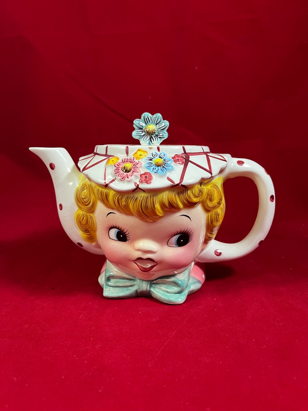 Lefton ESD Miss Dainty Teapot - Etsy
