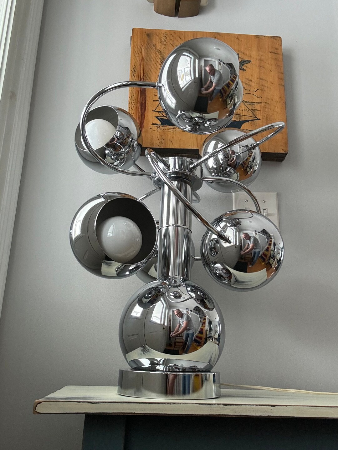 Eames Era, Sputnik Eyeball Table Lamp - Etsy