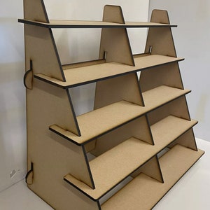5 Tier Display Stand. 60cm X 50cm. Craft Shelving. Painting, Counter ...
