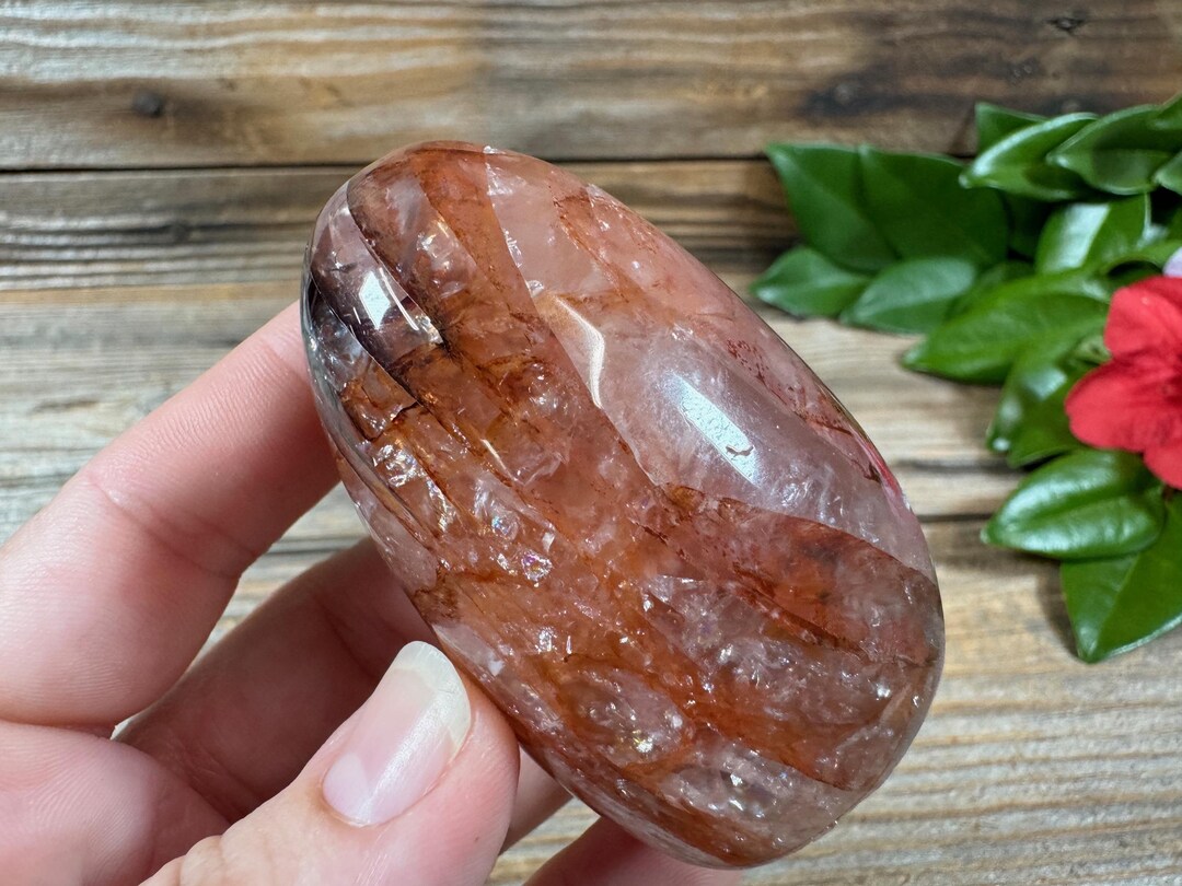 Hematoid Fire Quartz Crystal Free Form - Etsy