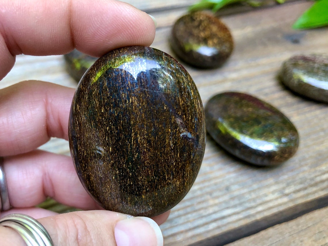 Bronzite Polished Stone | Etsy