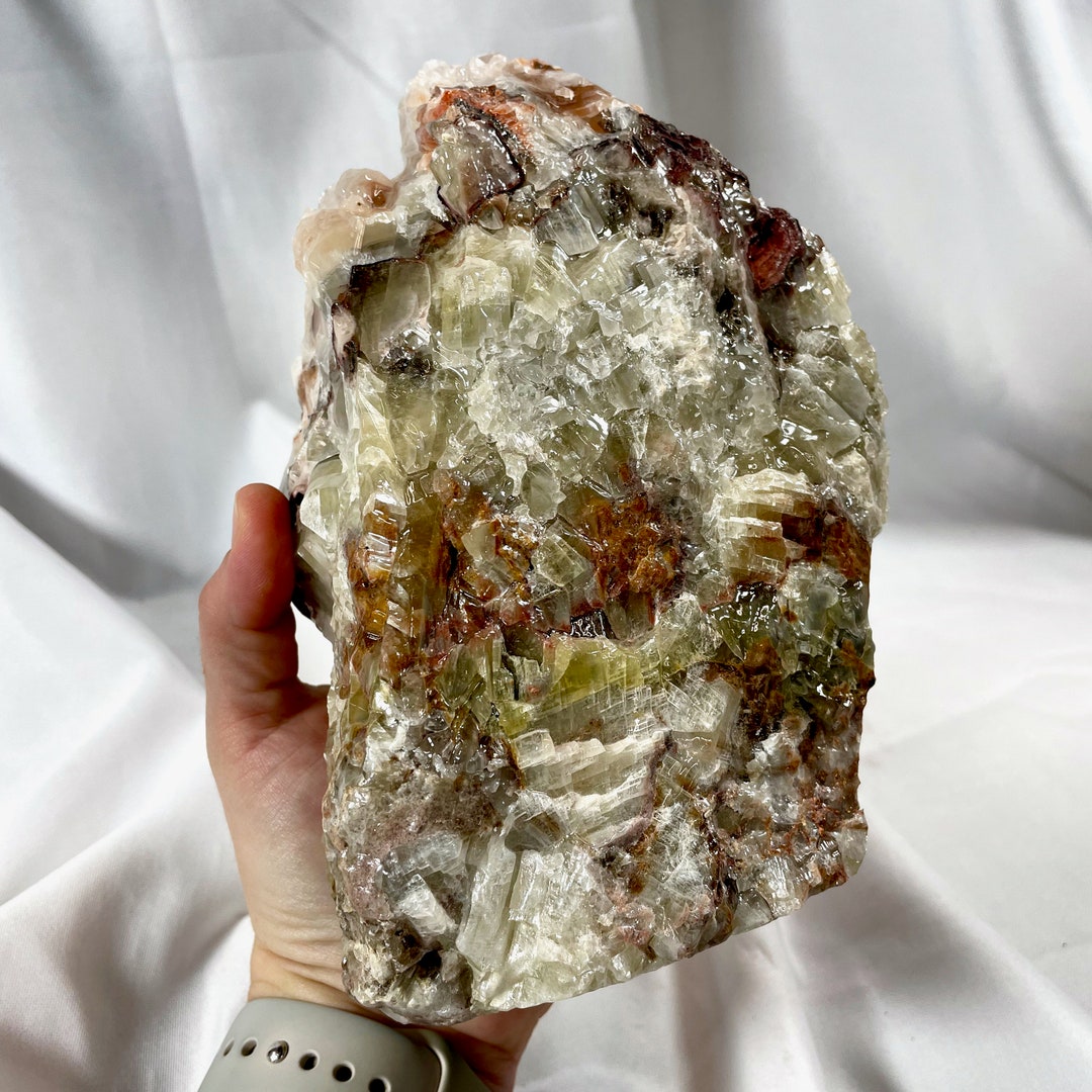 Aztec Tri-color Calcite Crystal - Etsy