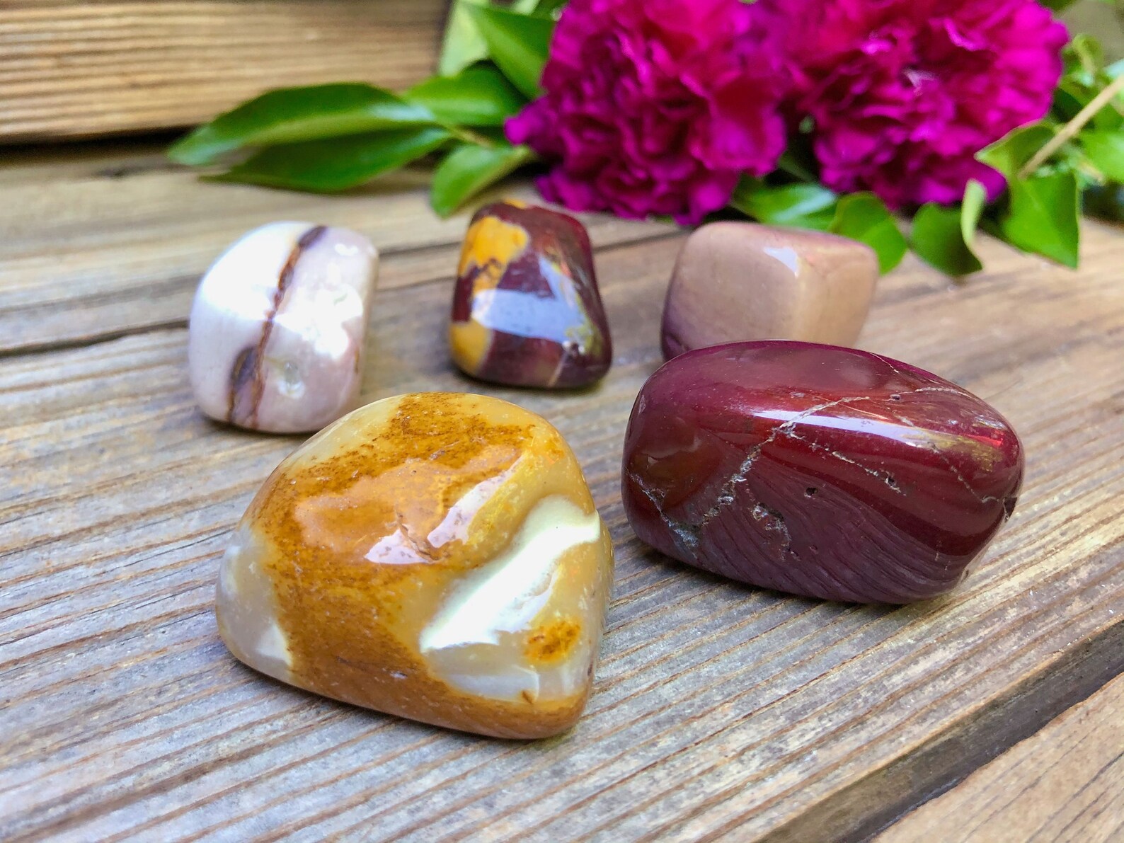 Mookaite Australian Jasper Tumbled Stone | Etsy