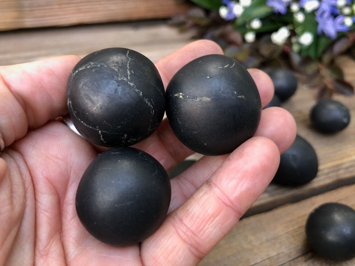 Shungite Tumbled Stone | Etsy