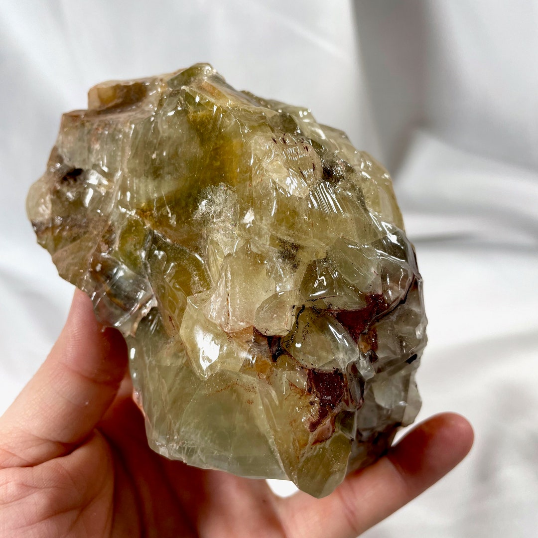 Aztec Tri-color Calcite Crystal - Etsy