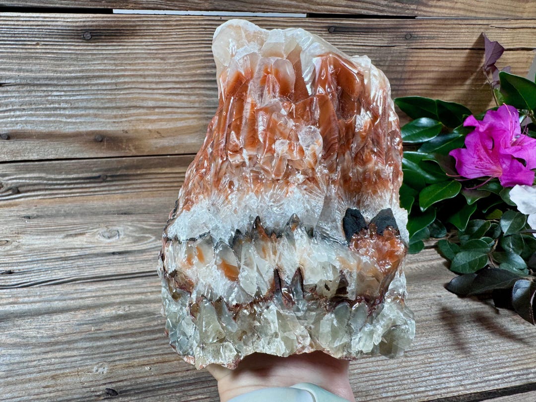 Aztec Tri-color Calcite Crystal - Etsy