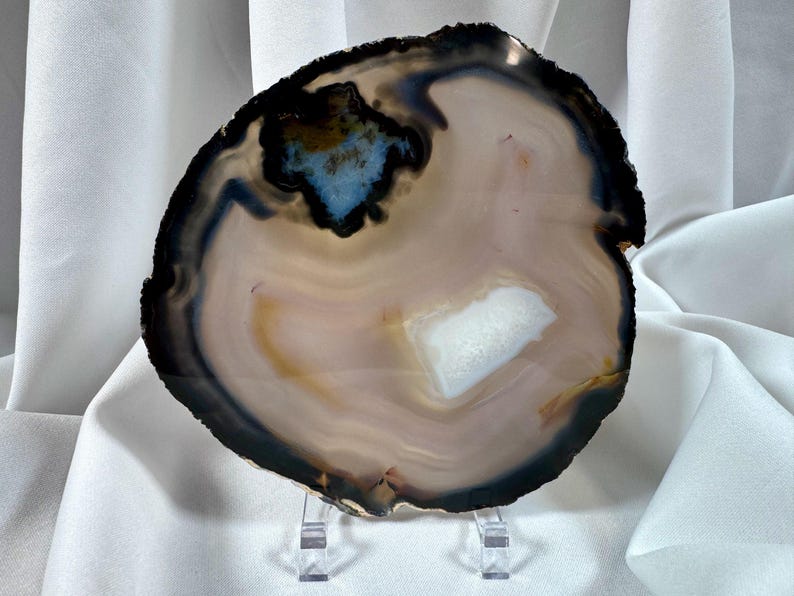 Agate Geode Slice, Polished on Both Sides - Etsy