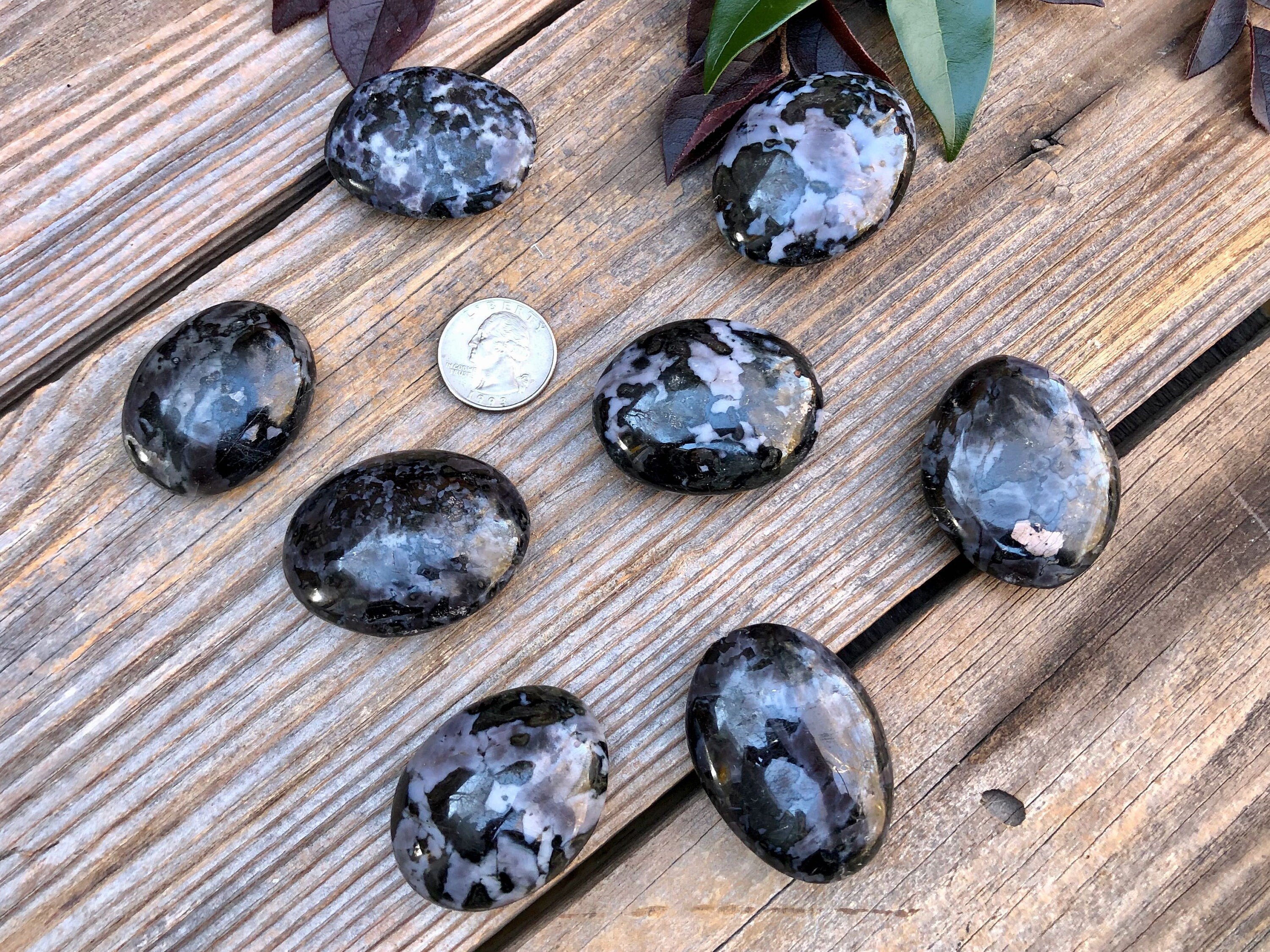 Indigo Gabbro Polished Stone | Etsy