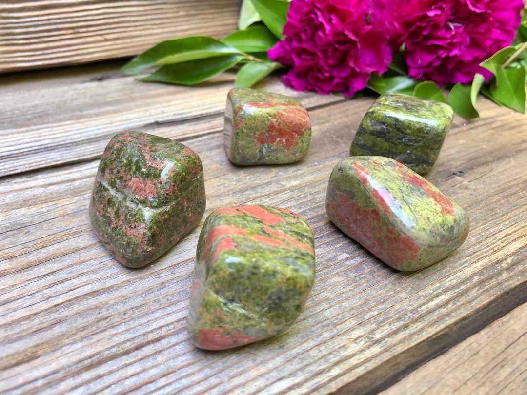 Unakite Tumbled Stone - Etsy