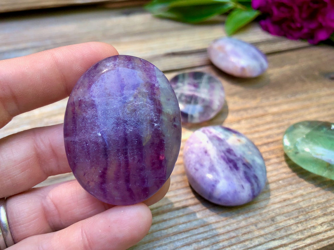 Rainbow Fluorite Polished Stone - Etsy