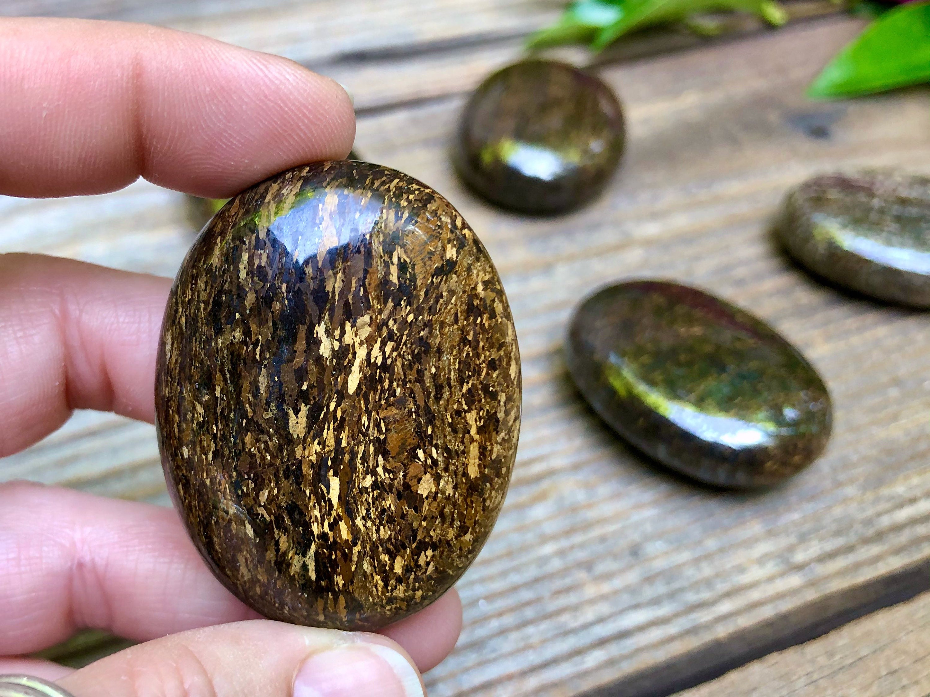 Bronzite Polished Stone | Etsy