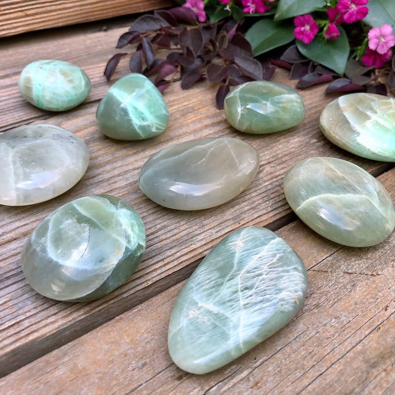 Moonstone Palm Stone - Etsy
