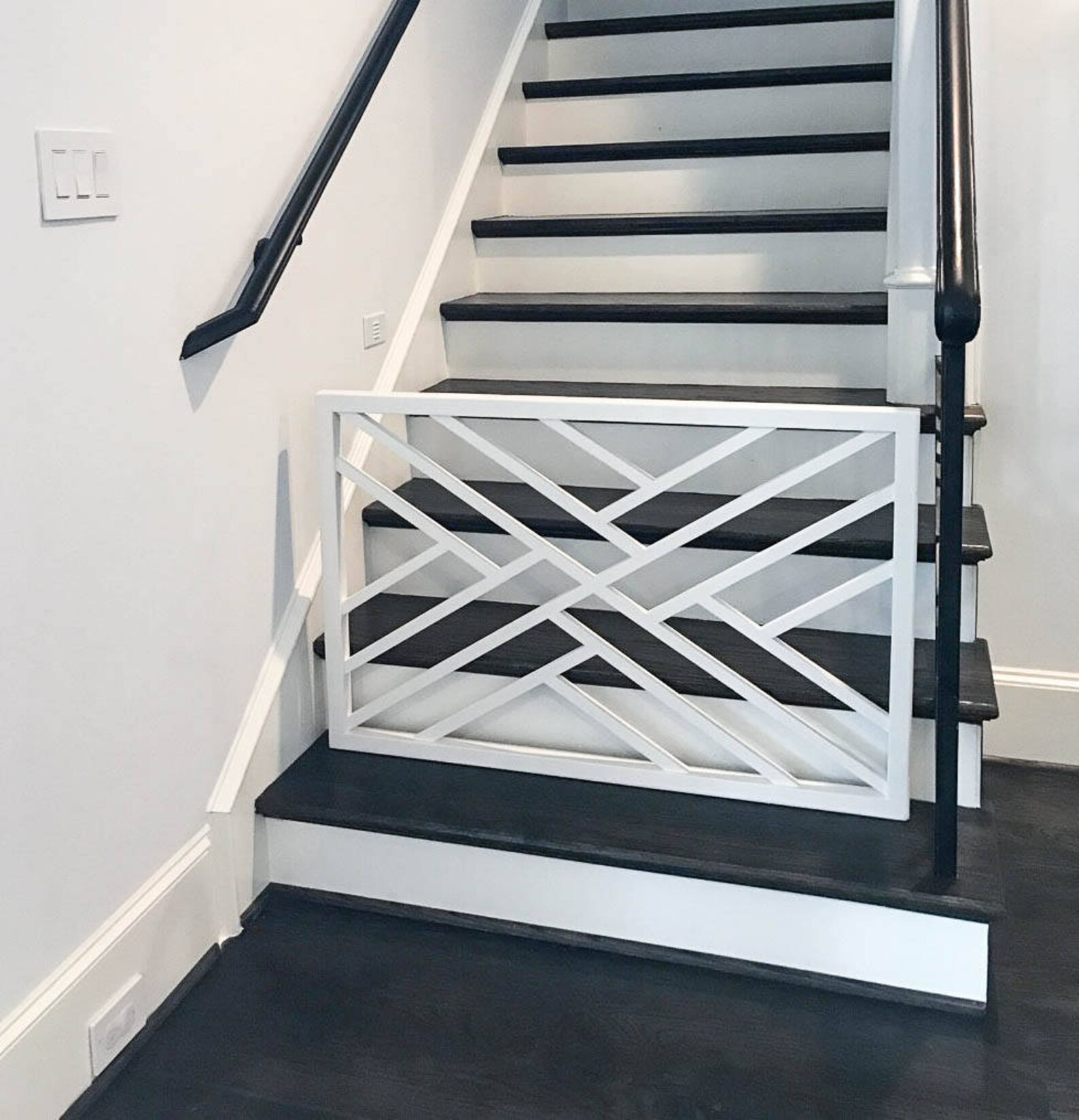 Baby Gate for Stairs | Wooden Gate | Dog Gate | Safety Gate | Pet Gate ...