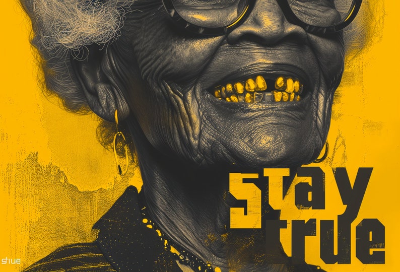 Stay True - 1920 X 2400 Px Digital Art Illustration. Instant Download ...