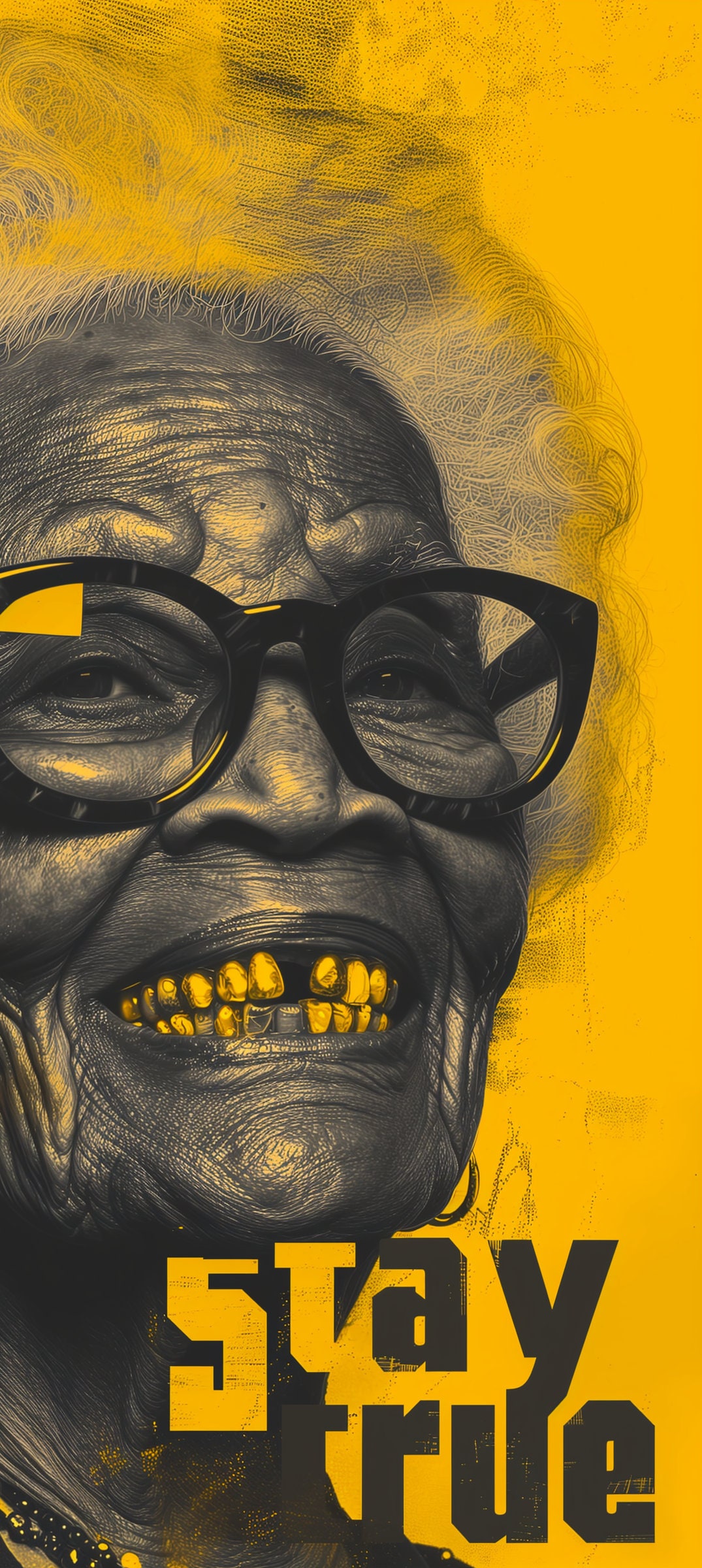 Stay True - 1920 X 2400 Px Digital Art Illustration. Instant Download ...