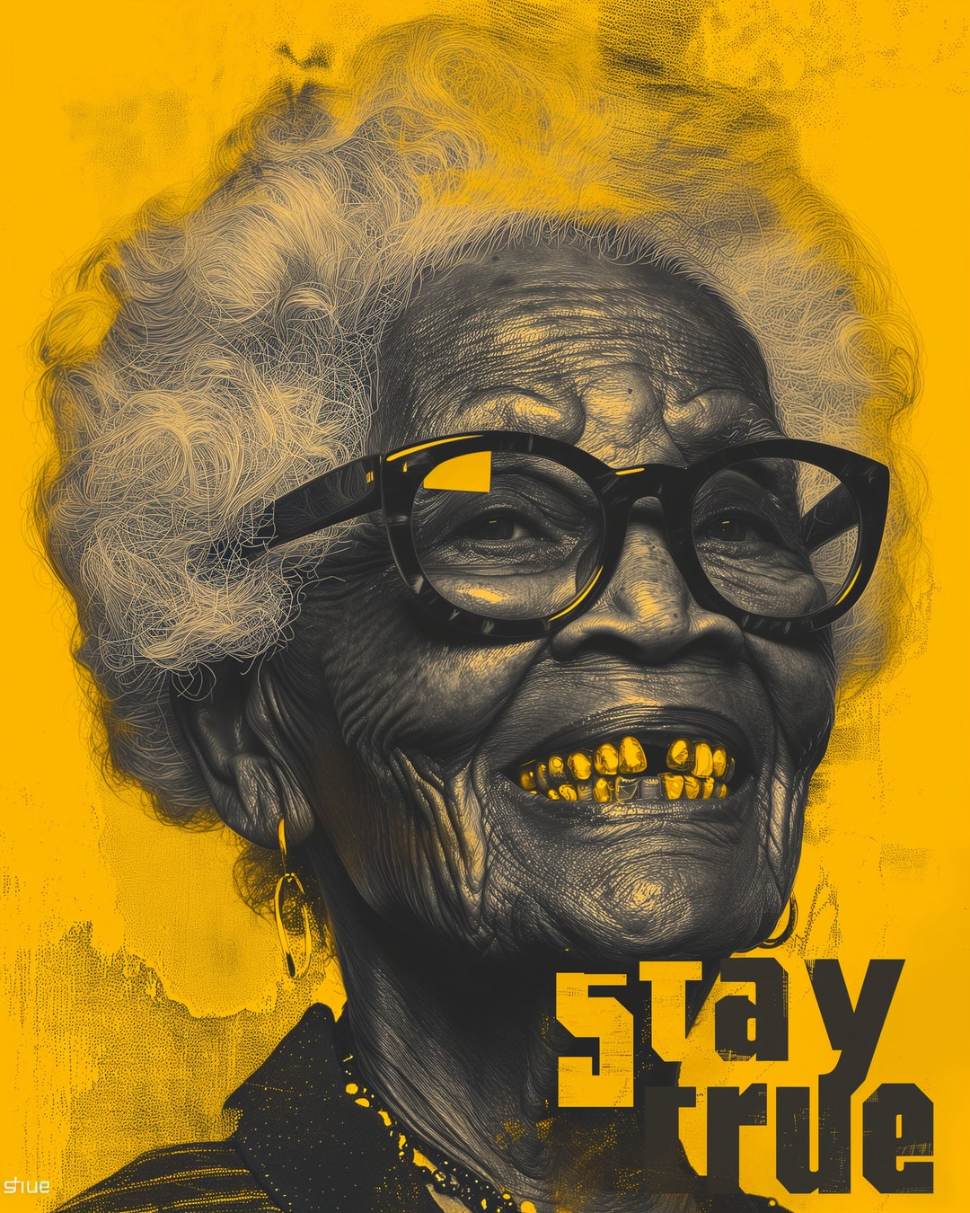 Stay True - 1920 X 2400 Px Digital Art Illustration. Instant Download ...