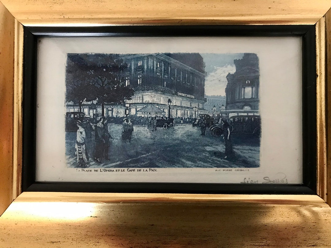Vintage Picture of Paris Original Leon Salles' Reproductive Etching. La ...