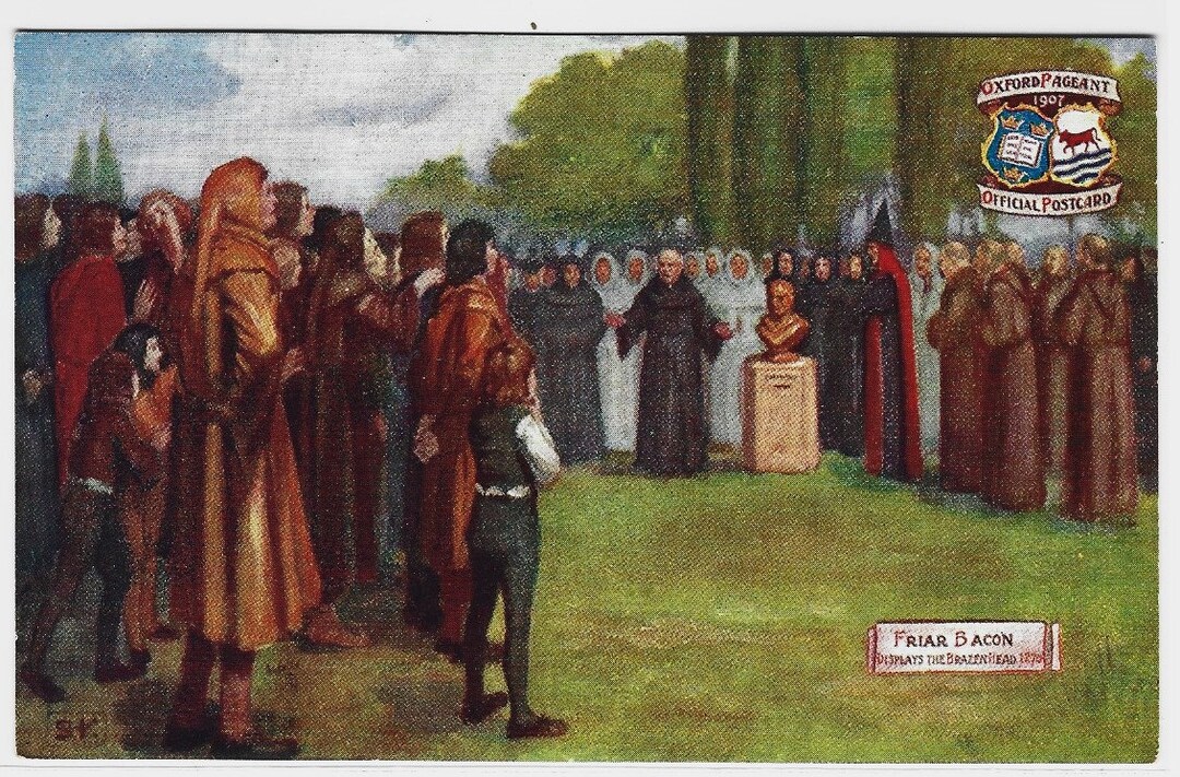 FRIAR BACON, Displays the Brazen Head, OXFORD Pageant, Vintage Artist ...