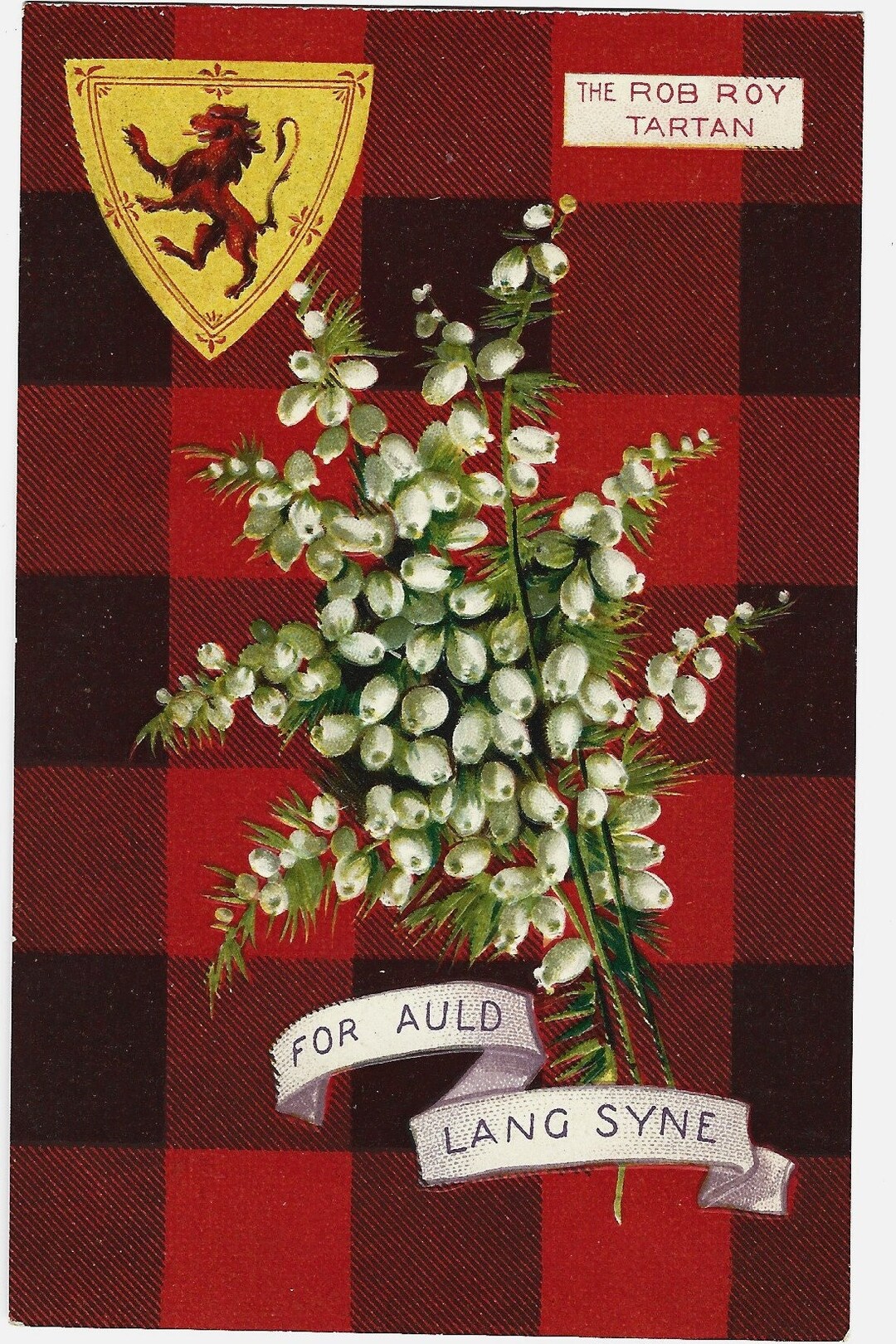 ROB ROY TARTAN Heather for Auld Lang Syne Vintage Scottish - Etsy