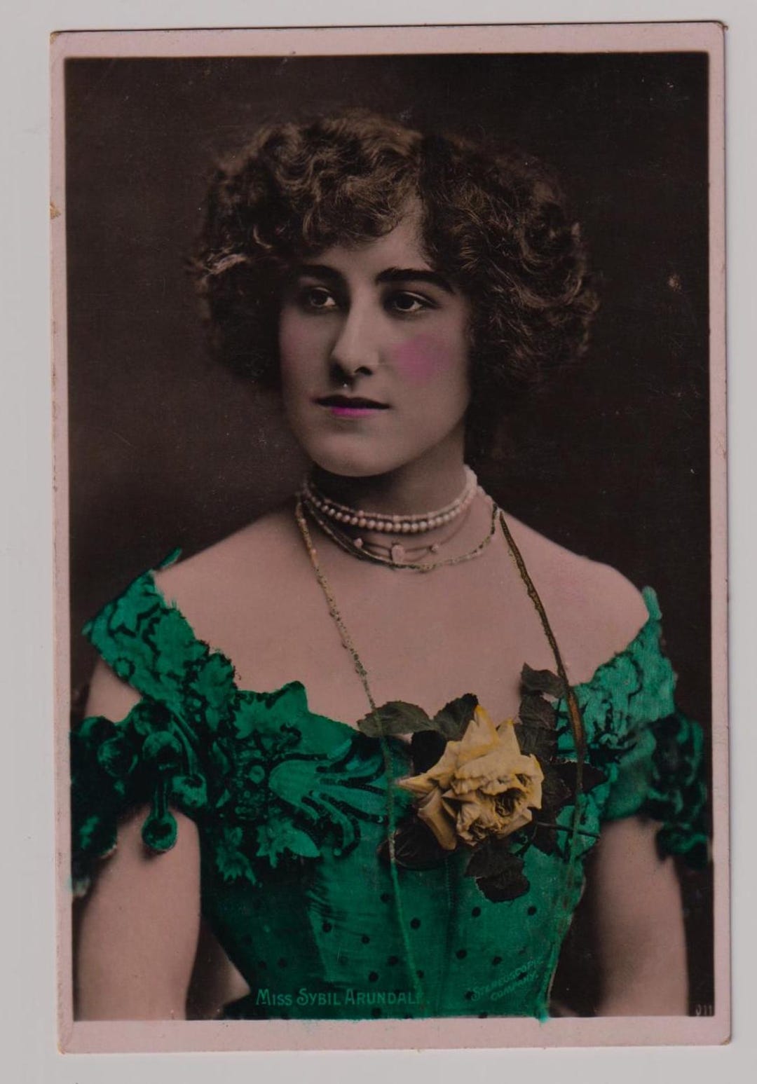 Miss Sybil ARUNDALE, Antique Real Photo Postcard, Lovely Fashion, Edwardian Actress, Posted in ...