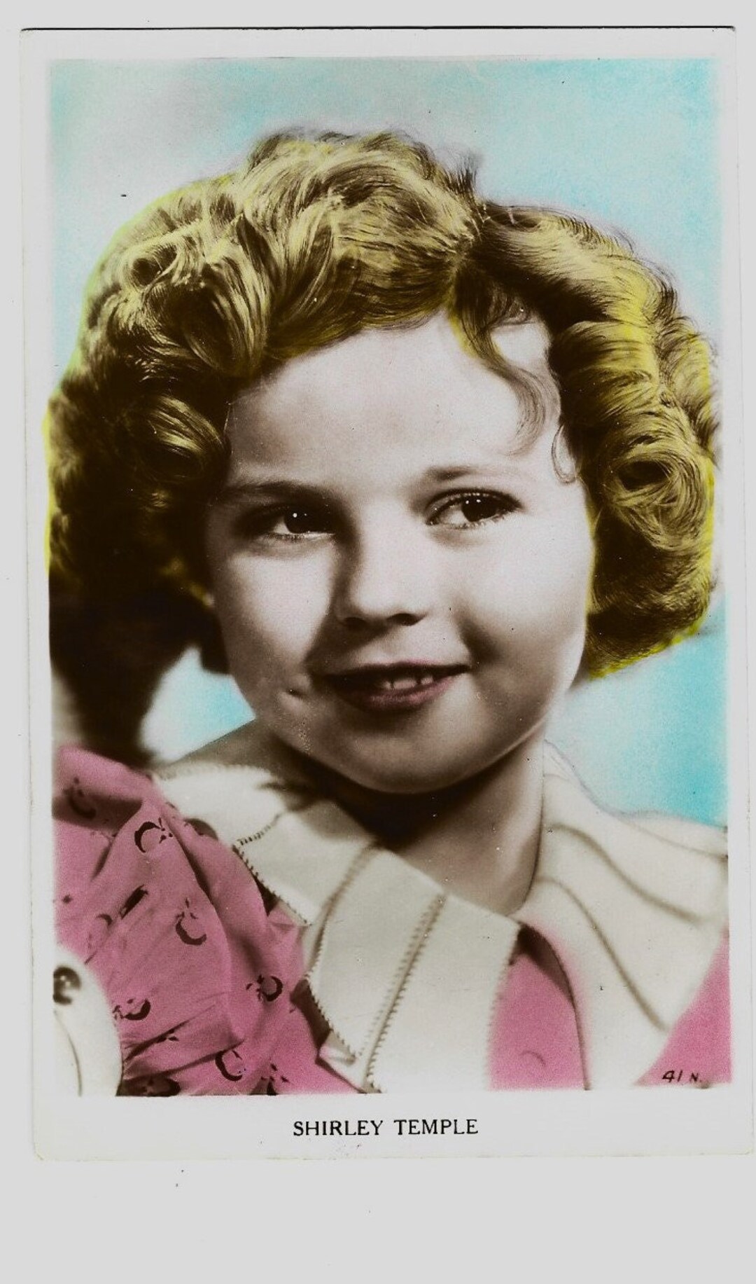 SHIRLEY TEMPLE, ACTRESS, Vintage Real Photo Postcard, Lovely Fashion ...