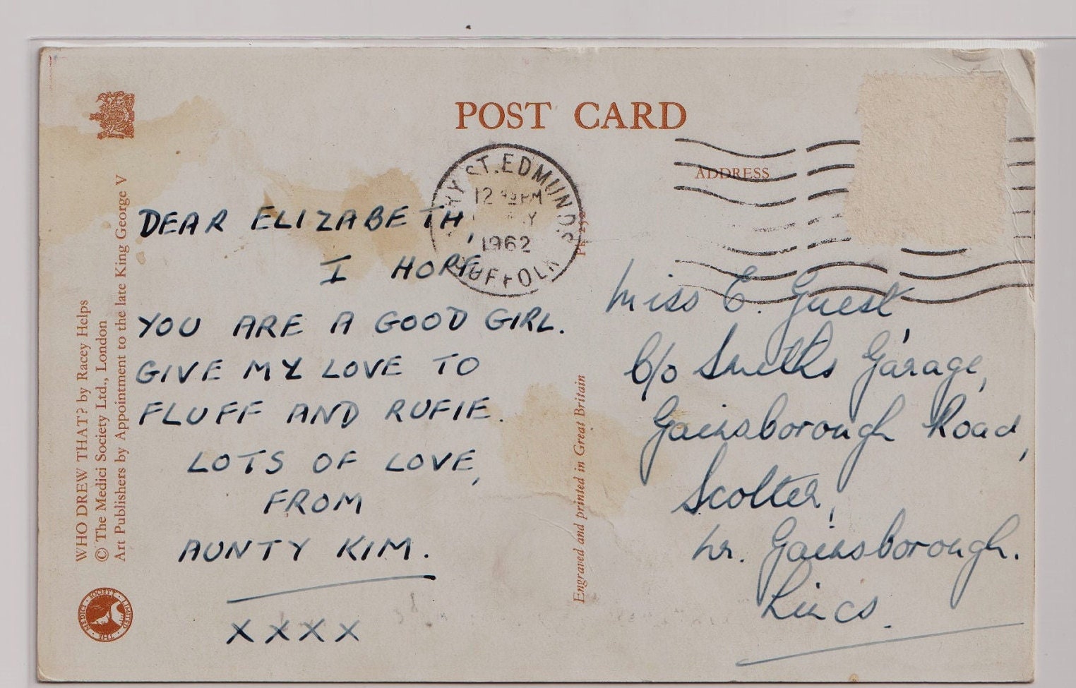 Racey HELPS, Who Drew That Teacher and Little Animal Students, Vintage ...