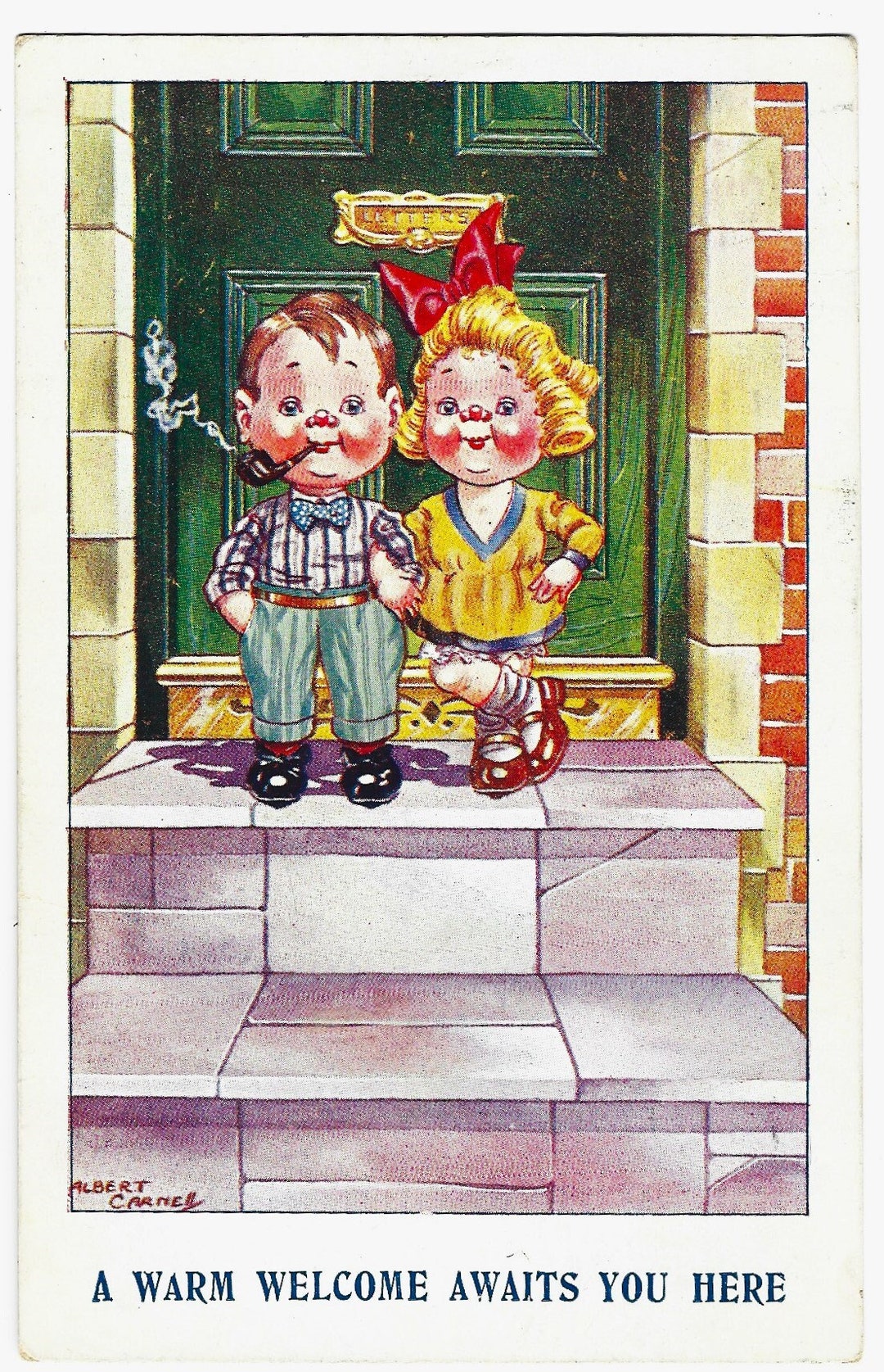 A Warm Welcome Awaits You Here Arthur Carnell Vintage Comic Artist