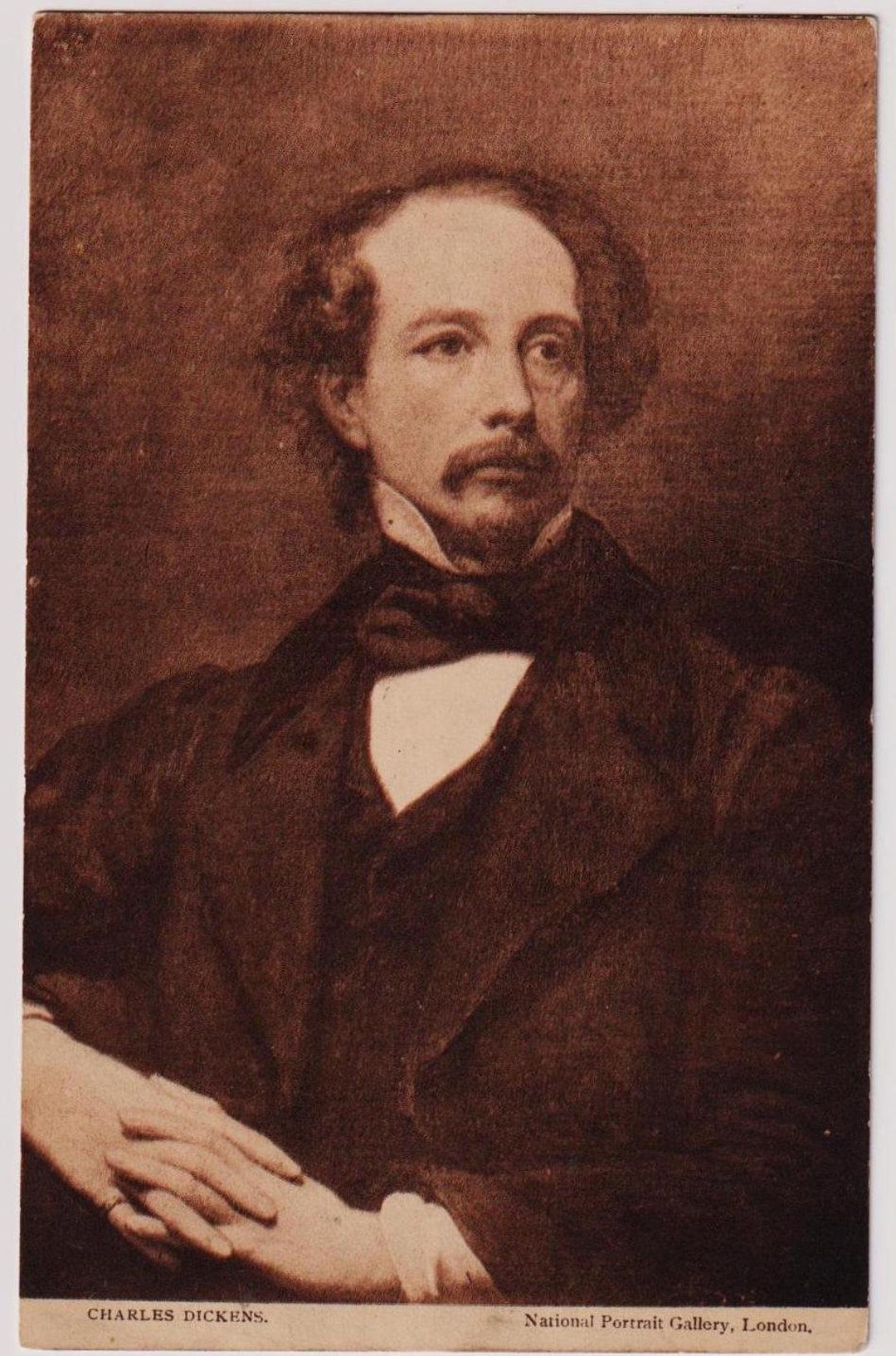 CHARLES DICKENS, 1812-1870, British Writer, Vintage Postcard, Knight ...