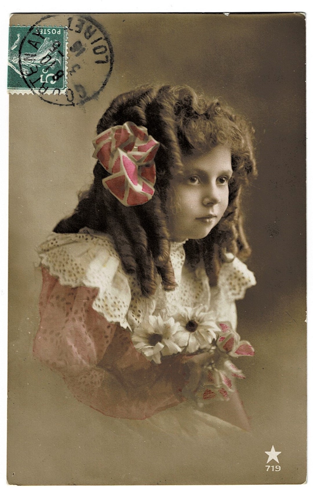 Sweet Little GIRL & Flowers RINGLETS Delightful FASHION - Etsy