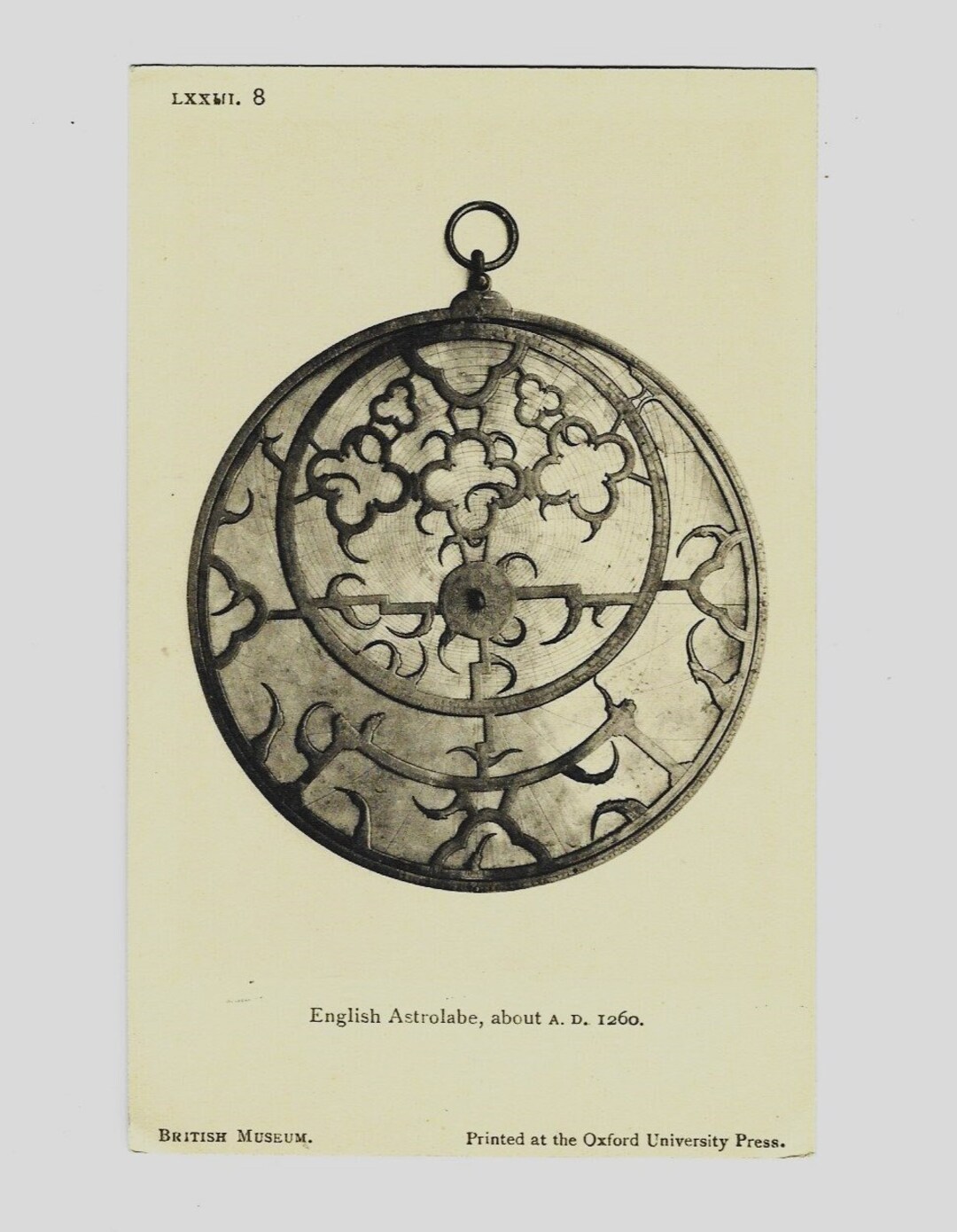 ENGLISH ASTROLABE C1260 AD British Museum Printed at the - Etsy