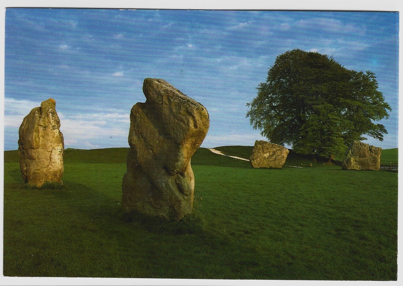 AVEBURY, WILTSHIRE, Prehistoric Henge and Stone Circles, Vintage Real ...