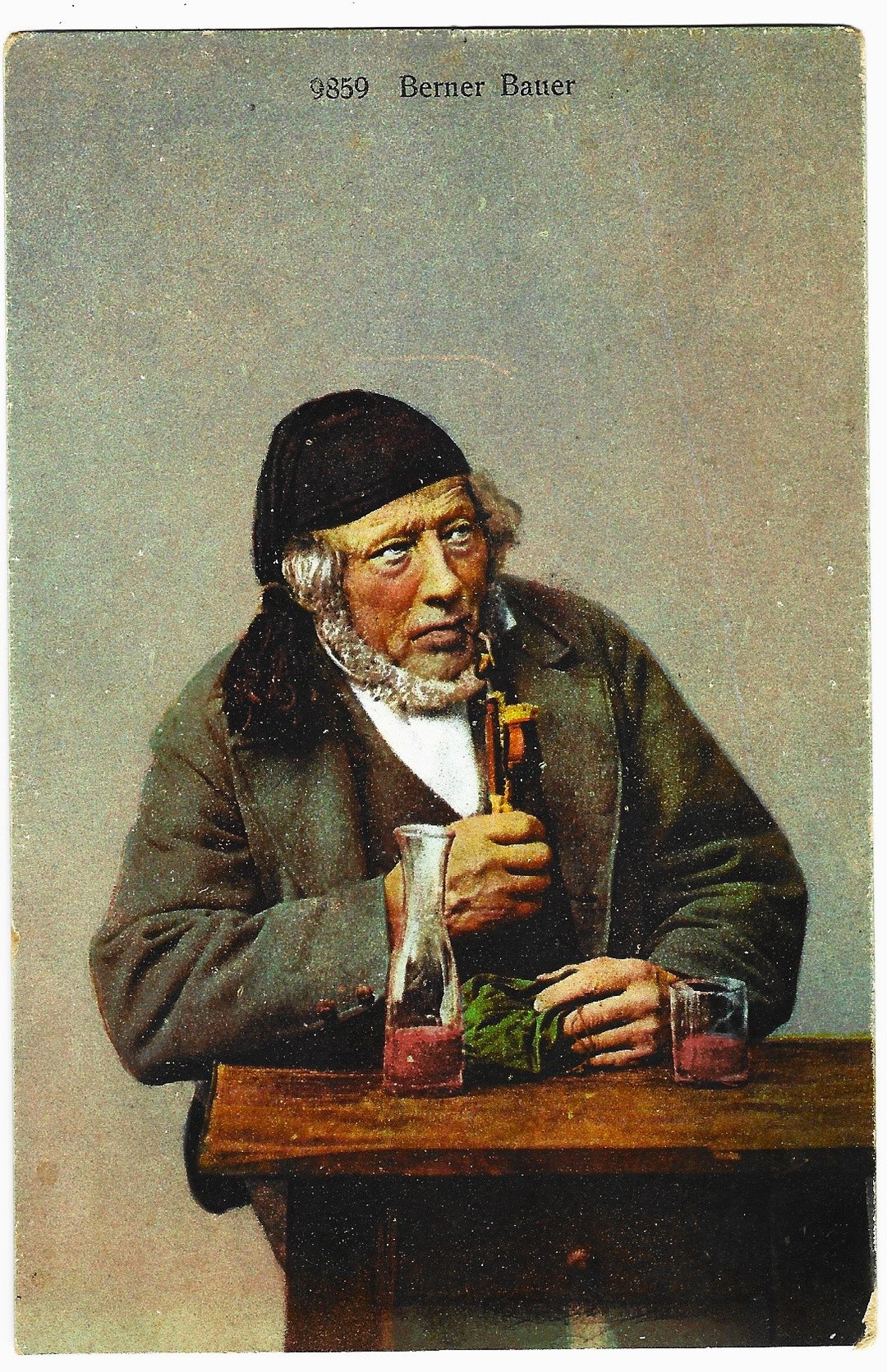 Antique Postcard, C1920, Older SWISS Man, Traditional Costume, Berner ...