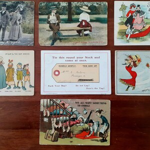 VINTAGE COMIC/HUMOUR Postcards, Lot of 17, C1905-1920s - Etsy