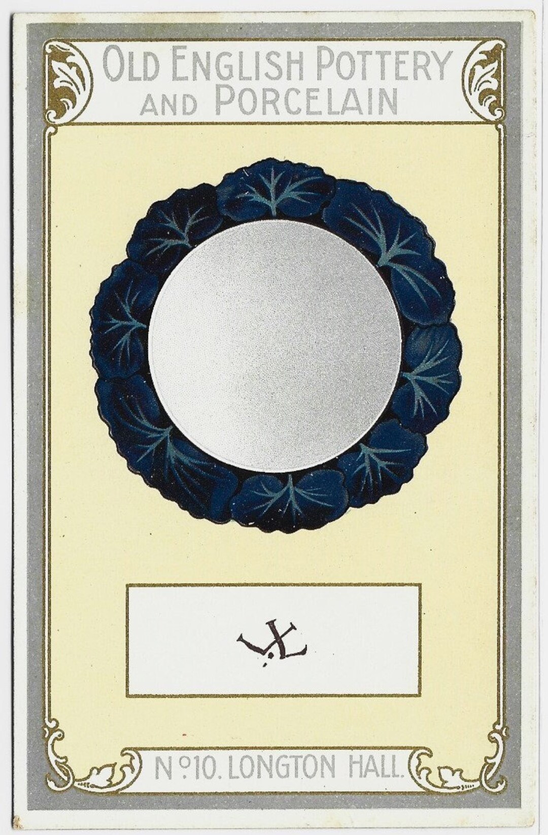 Old English Pottery and Porcelain, LONGTON HALL, PLATE, Vintage Artist ...