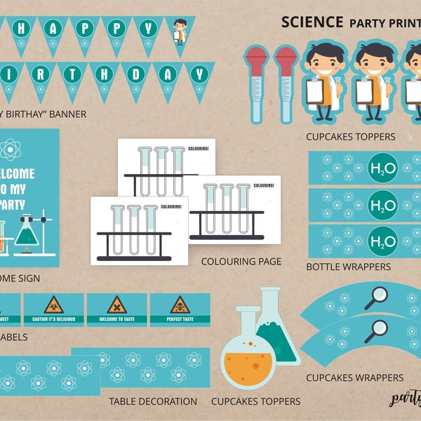 Science Theme Party - Etsy