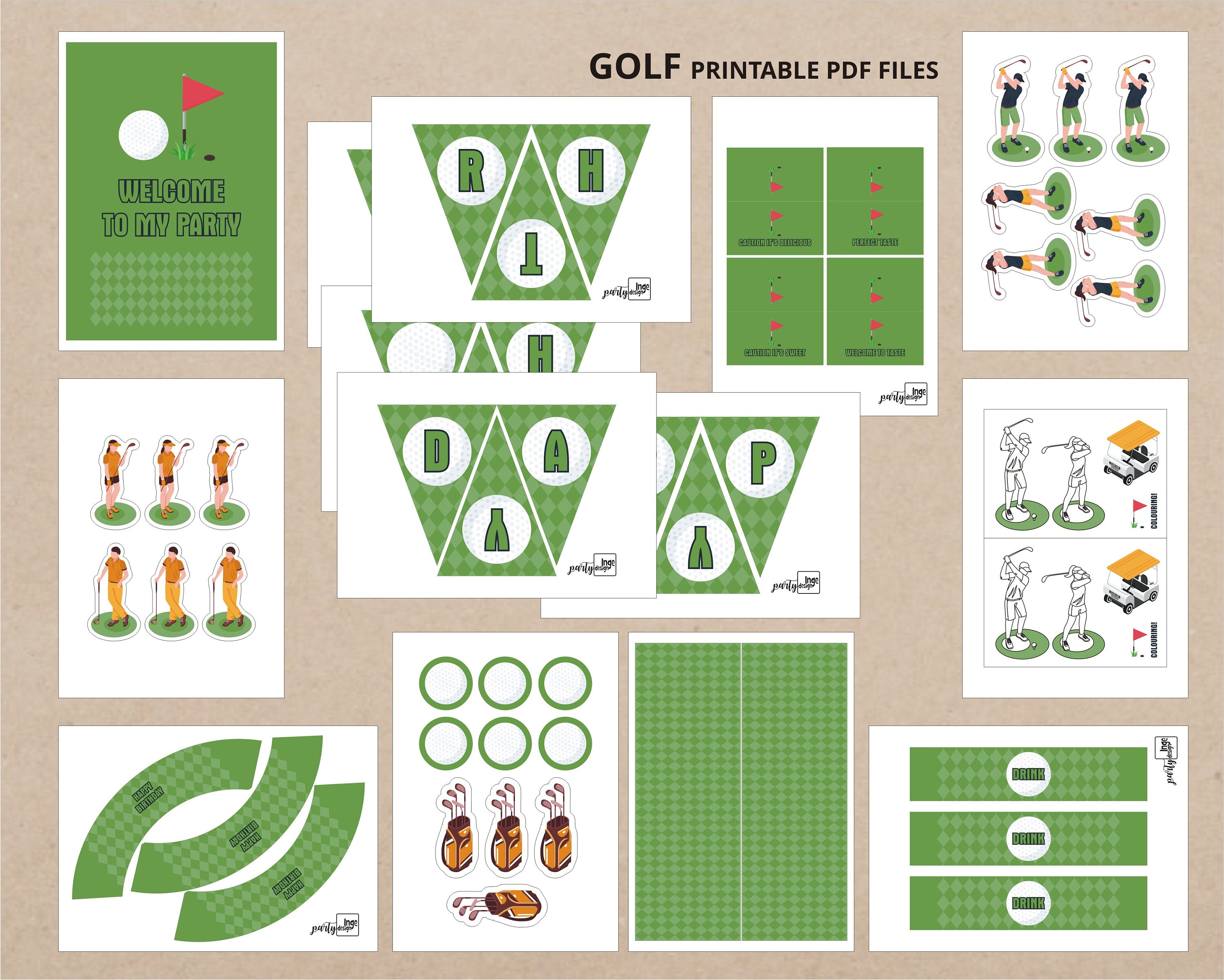 Golf Theme / Golf Birthday Decorations / Golf Birthday Party / Golf ...